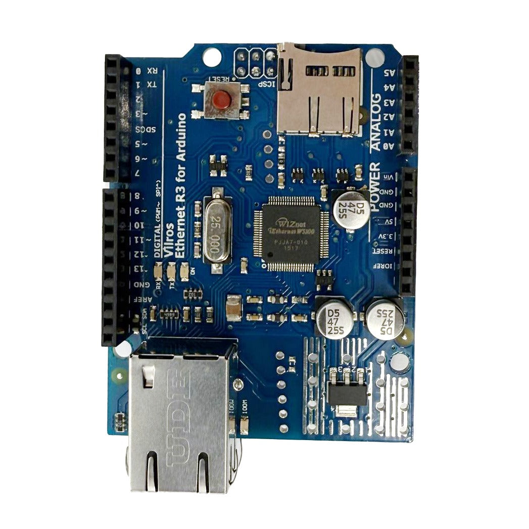 Vilros Arduino UNO R3 Compatible Ethernet Shield For Arduino UNO R3 – Vilros.com