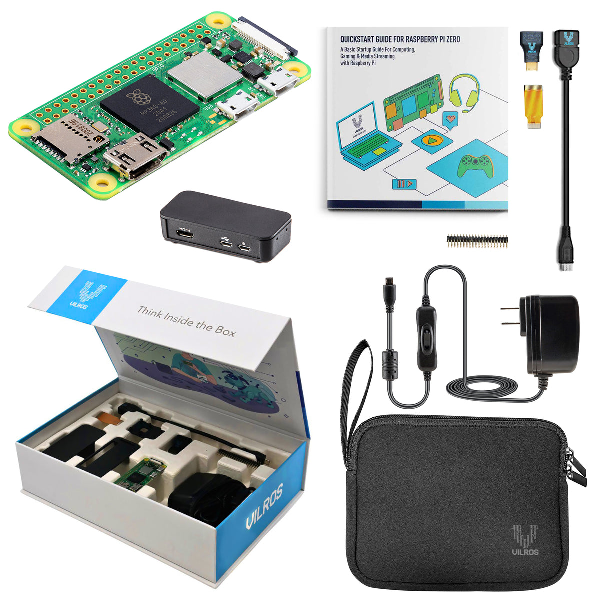 Vilros Raspberry Pi Zero Premium Basic Starter Kit with Aluminum Alloy – Vilros.com