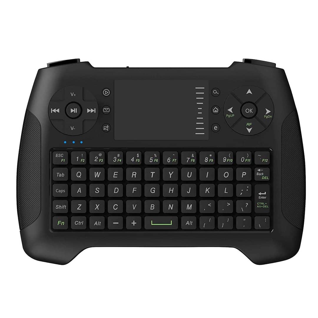 Mini Wireless Keyboard and Touchpad with Gaming Style Mouse Buttons -G ...